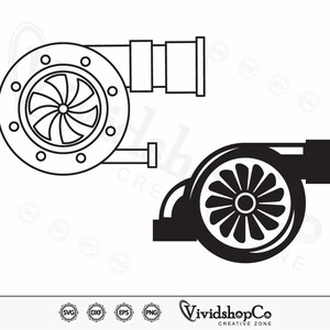Turbocharger SVG, Turbo Charger Svg, Turbo Svg, Car Turbocharger Svg ...