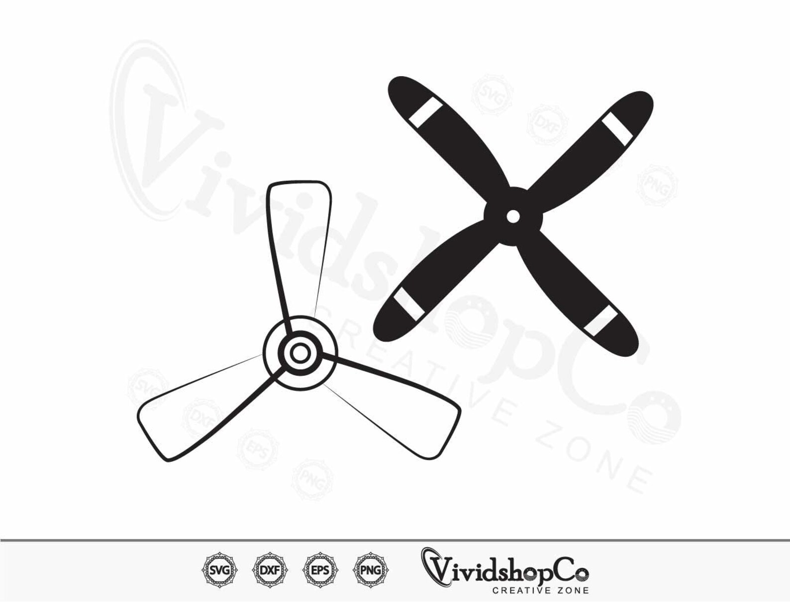 Aircraft Propeller SVG Propeller Svg, Airplane Svg, Flying Svg, Clipart ...