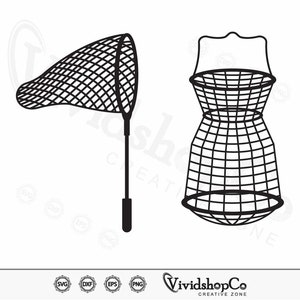 Fishing Net SVG, Fishing Svg, Net Svg, Clipart, Cut Files for ...