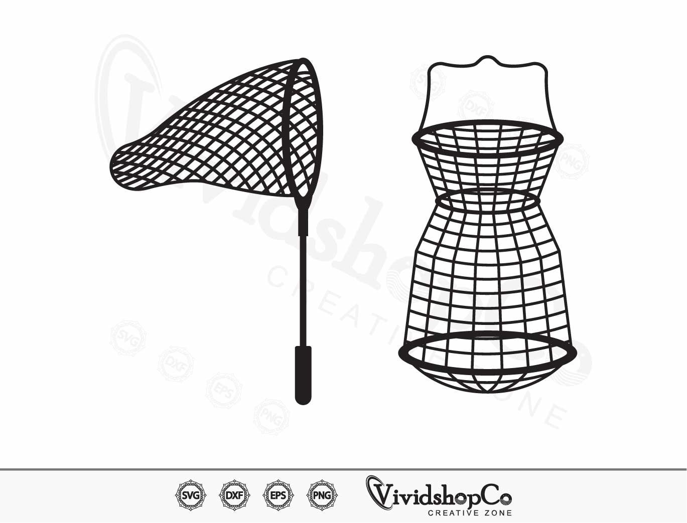 Buy Fishing Net SVG Fishing Svg Net Svg Clipart Cut Files for Online in ...