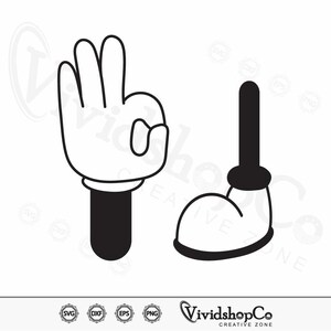 Mickey Hands SVG, Mickey Svg, Mouse Hands Svg, Mickey Hands Vector ...