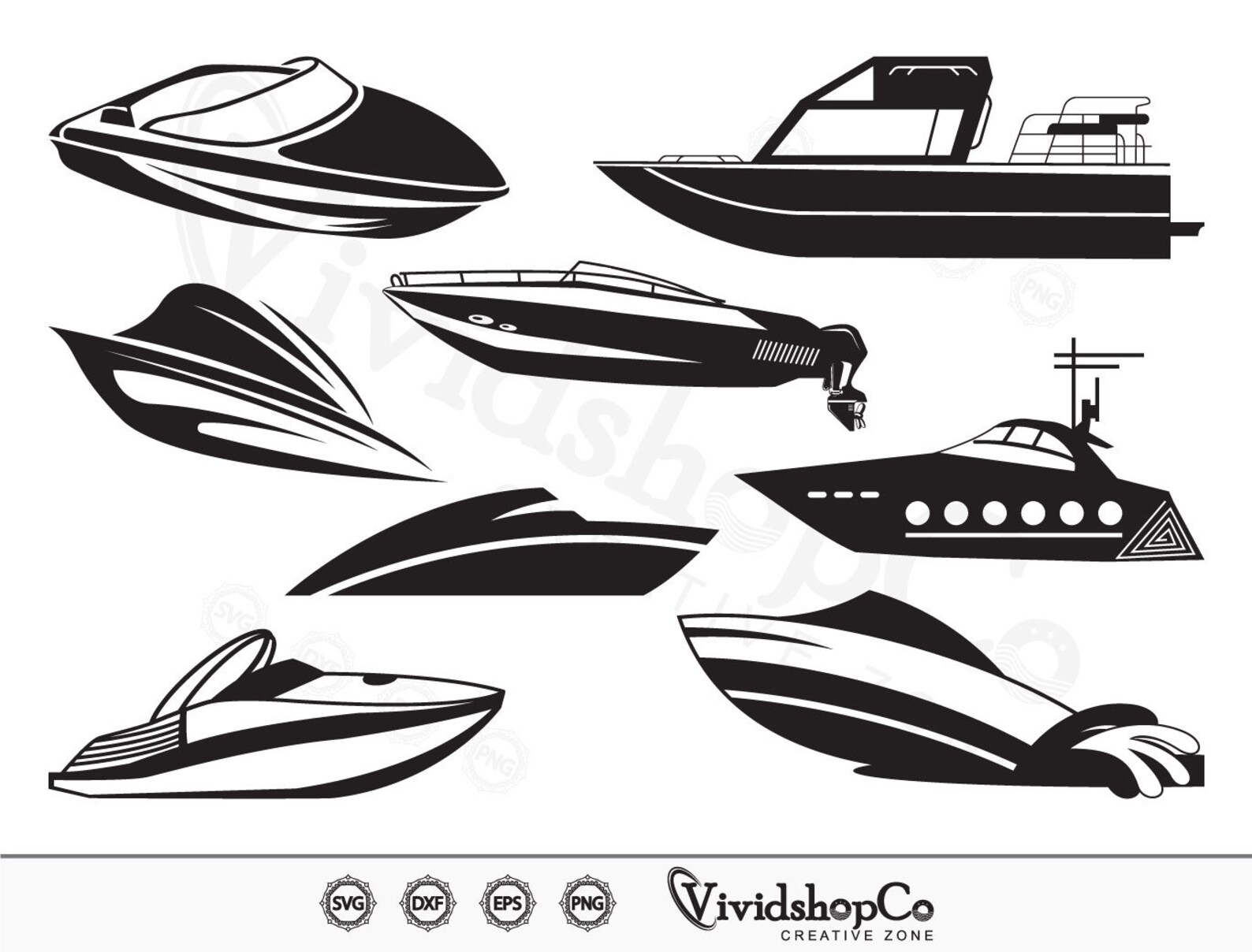 Speed Boat Svg, Motor Boat Svg, Speedboat Svg, Speed Boat Clipart ...