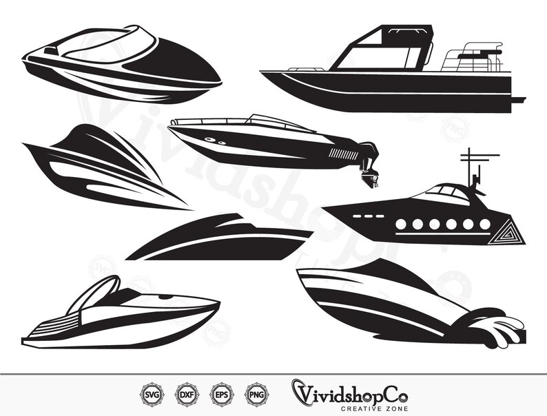 Speed Boat Svg, Motor Boat Svg, Speedboat Svg, Speed Boat Clipart ...