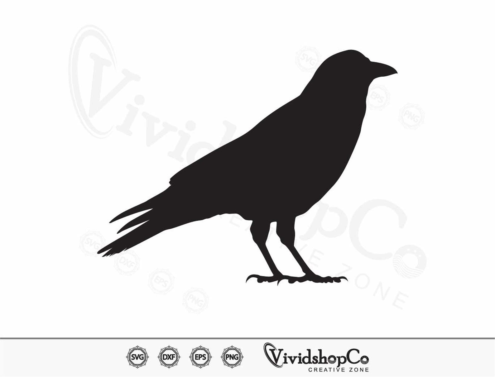 Corbeau SVG, svg Corbeau, des cliparts, des fichiers coupés pour la ...