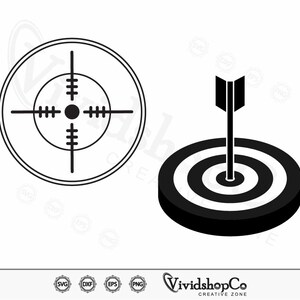 Target SVG, Bullseye SVG, Shooting Target SVG, Target Cricut, Clipart ...