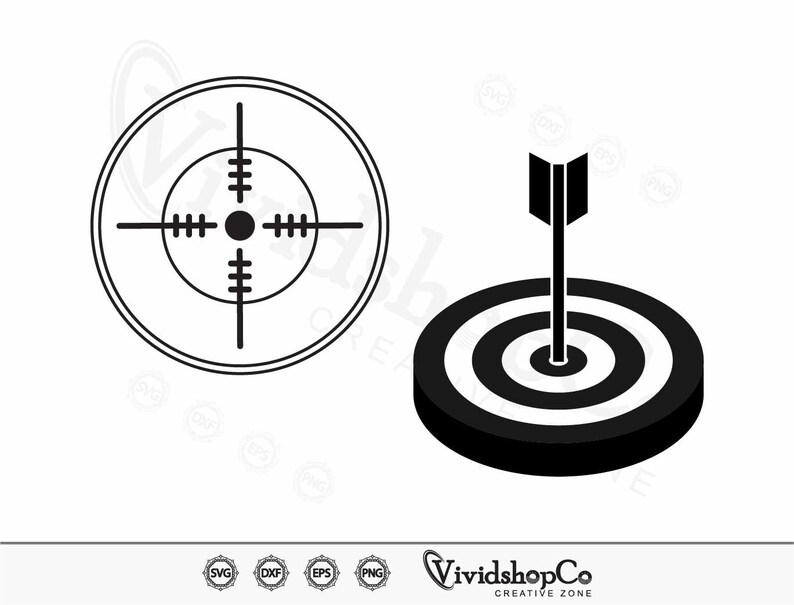 Target SVG, Bullseye SVG, Shooting Target SVG, Target Cricut, Clipart ...