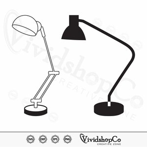 Desk Lamp SVG, Table Lamp Svg, Lamp Svg, Street Light Svg, Library ...