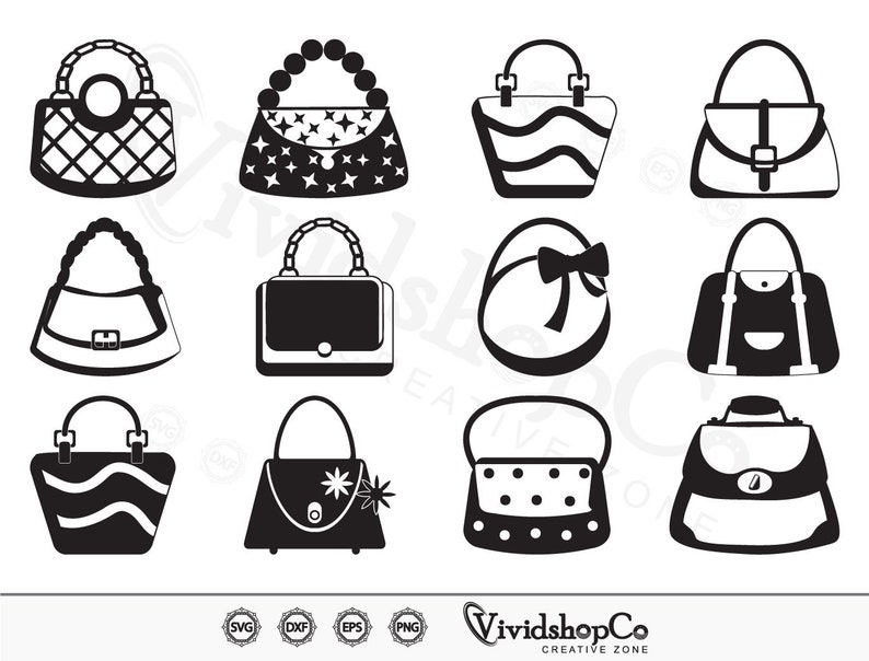 Female Bag SVG Woman Bag Svg Handbag Purse Bag Svg - Etsy