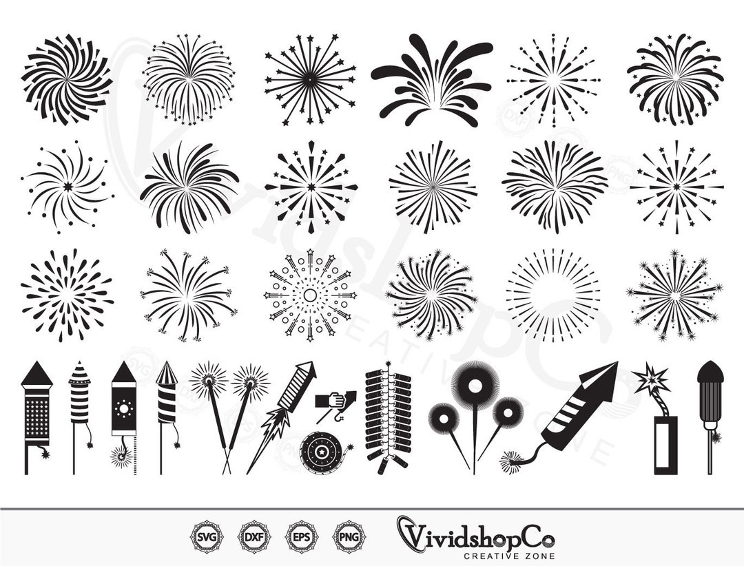 Firecrackers SVG, Fireworks Svg, Independence Day, 4th of July, Clipart ...