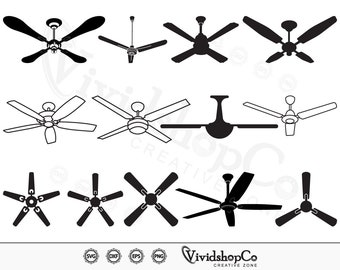 Ceiling Fan Vector - Etsy