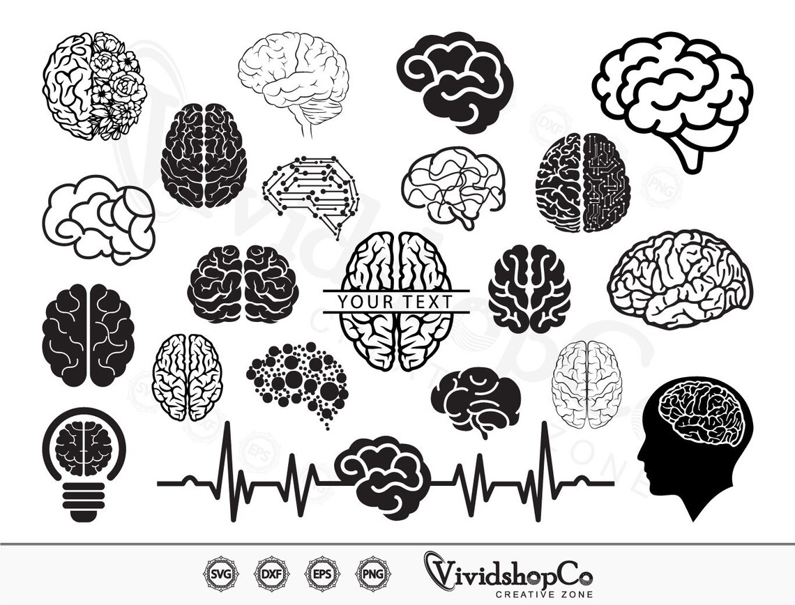 Brain Svg Mind Svg Genius Svg Smart Svg Intelligence Svg - Etsy