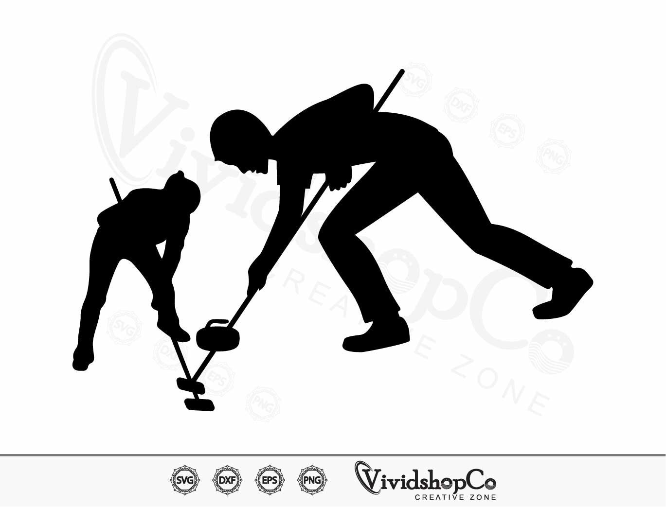Curling SVG Curler Svg Curling Rock Svg Curling Broom Svg - Etsy Canada