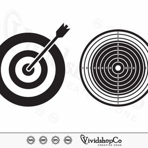 Target SVG, Bullseye SVG, Shooting Target SVG, Target Cricut, Clipart ...