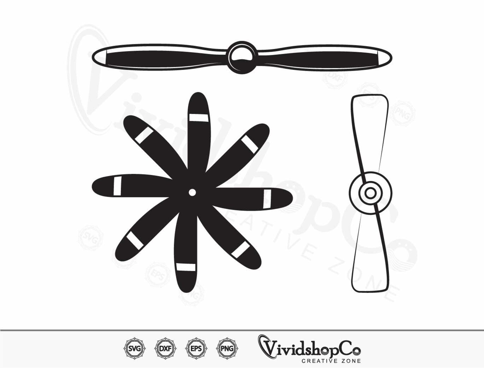 Aircraft Propeller SVG Propeller Svg, Airplane Svg, Flying Svg, Clipart ...