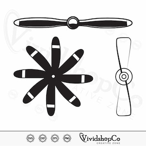 Aircraft Propeller SVG Propeller Svg, Airplane Svg, Flying Svg, Clipart ...