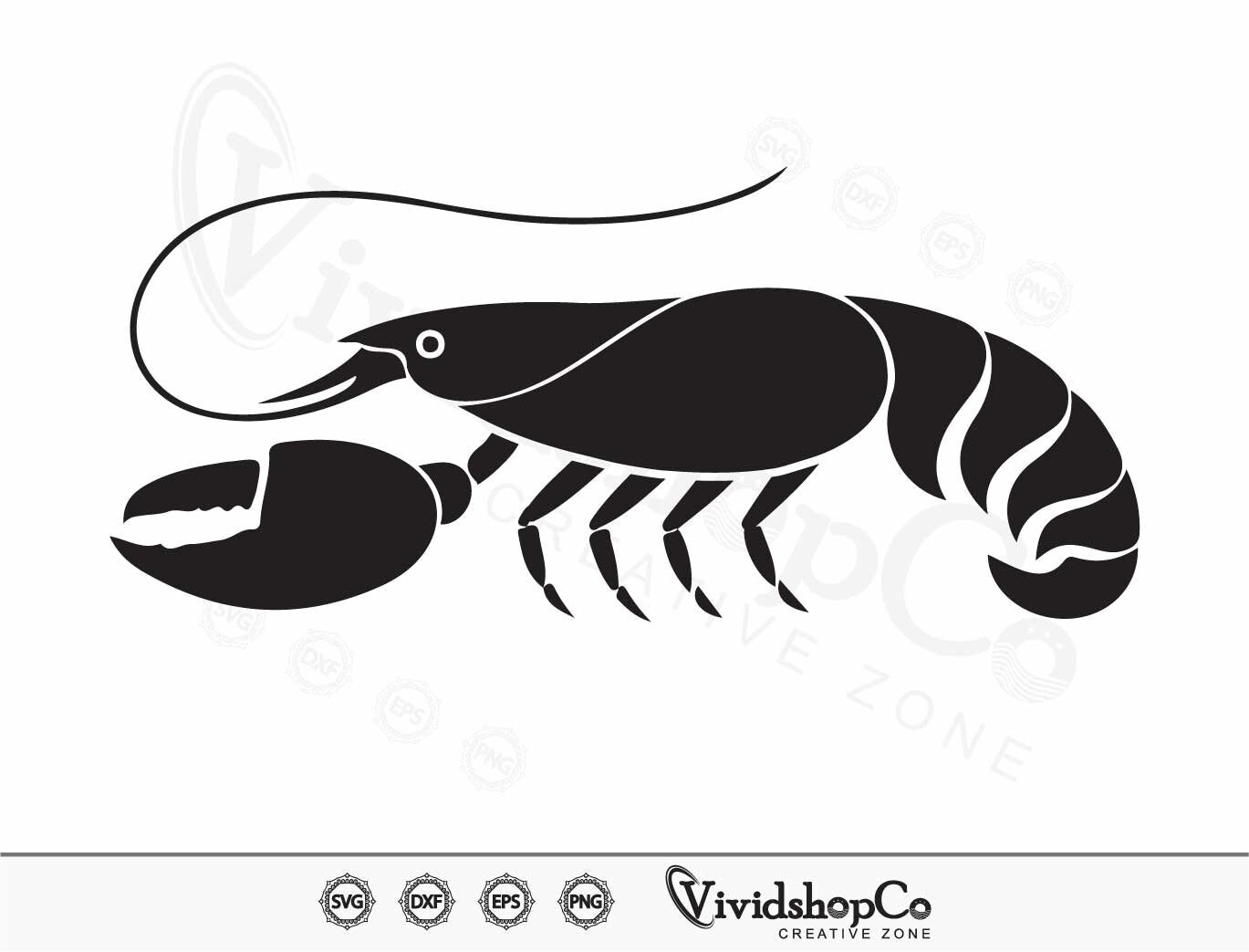 Crawfish Svg, Clipart, Cut Files for Silhouette, Files for Cricut ...