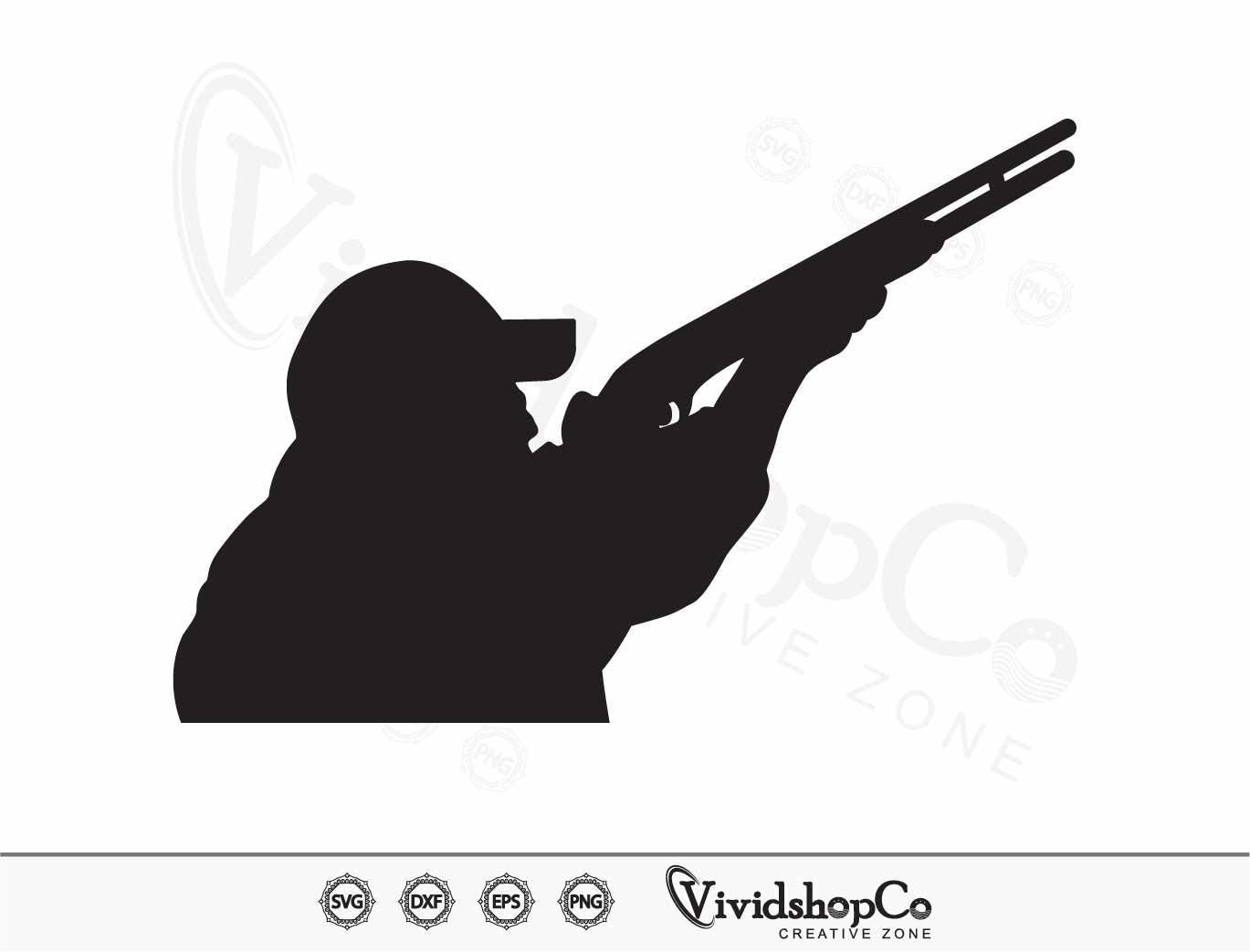 Skeet Shooter SVG, Shooting Svg, Hunting & Shooting, Trapshooting ...