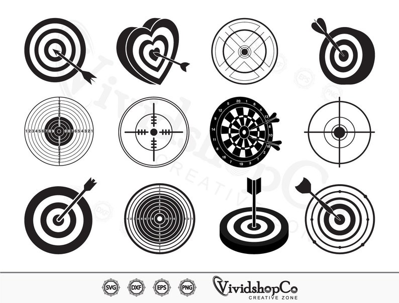 Target SVG Bullseye SVG Shooting Target SVG Target Cricut - Etsy