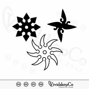 Ninja Stars Svg, Throwing Star Svg, Ninja Svg, Karate Svg, Vector ...