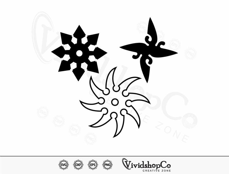 Ninja Stars Svg, Throwing Star Svg, Ninja Svg, Karate Svg, Vector ...
