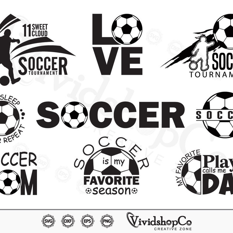 Soccer Dxf - Etsy