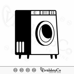 Washing Machine SVG, Washer SVG, Washing Machine Clipart, Laundry ...