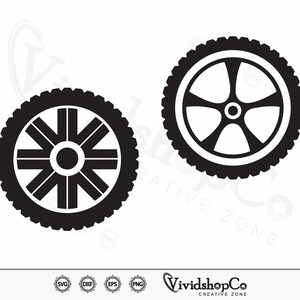 Wheel Svg, Tire Svg, Car Wheel Svg, Wheel Clipart, Cut Files for ...