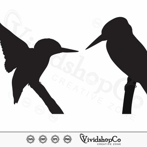 Kingfisher SVG, Bird Svg, Clipart, Cut Files for Silhouette, Files for ...