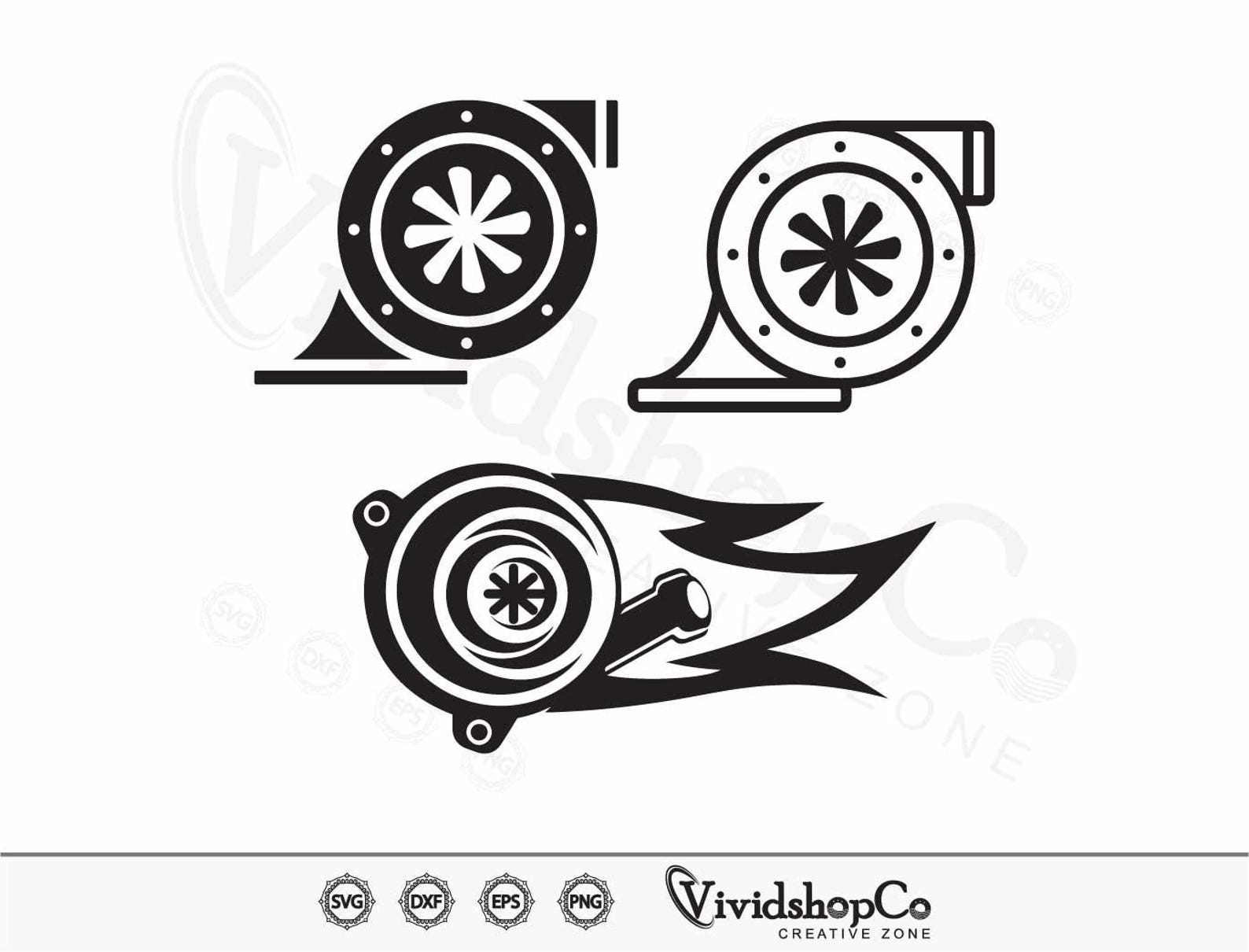 Turbocharger SVG, Turbo Charger Svg, Turbo Svg, Car Turbocharger Svg ...