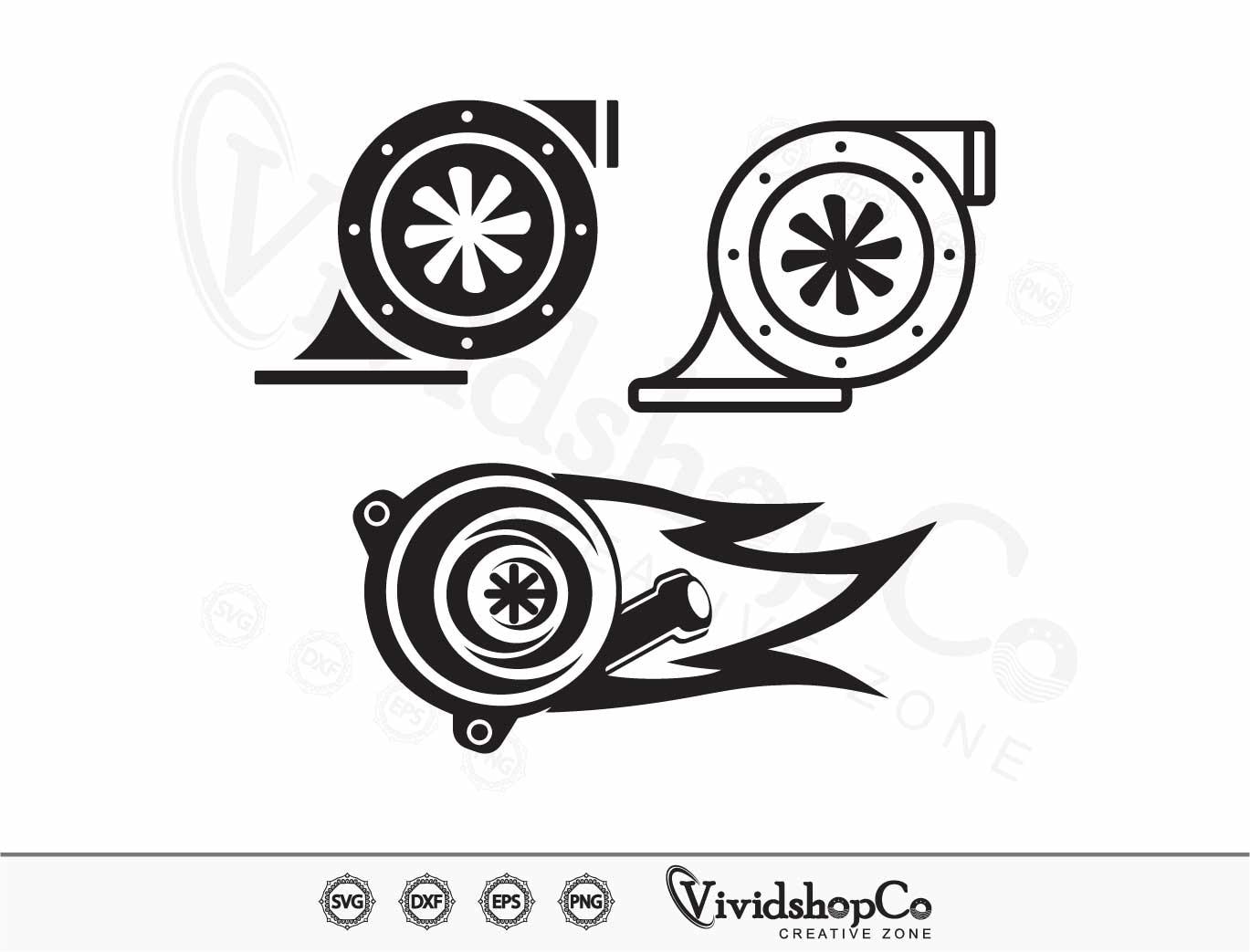 Turbocharger SVG, Turbo Charger Svg, Turbo Svg, Car Turbocharger Svg ...
