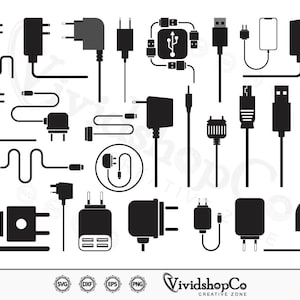 Charger SVG, Usb Charger Svg, Phone Charger Svg, USB Cable Svg, Usb ...