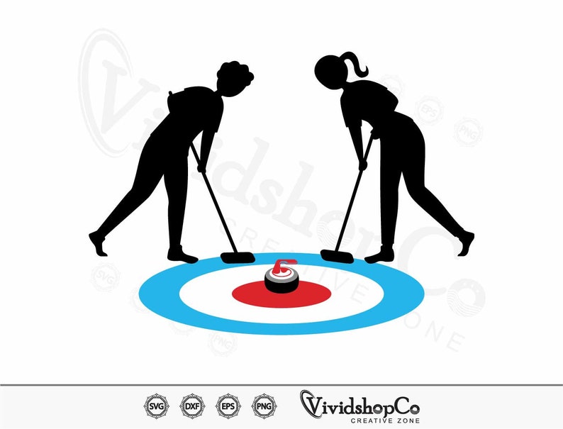 Curling SVG Curler Svg Curling Rock Svg Curling Broom Svg - Etsy