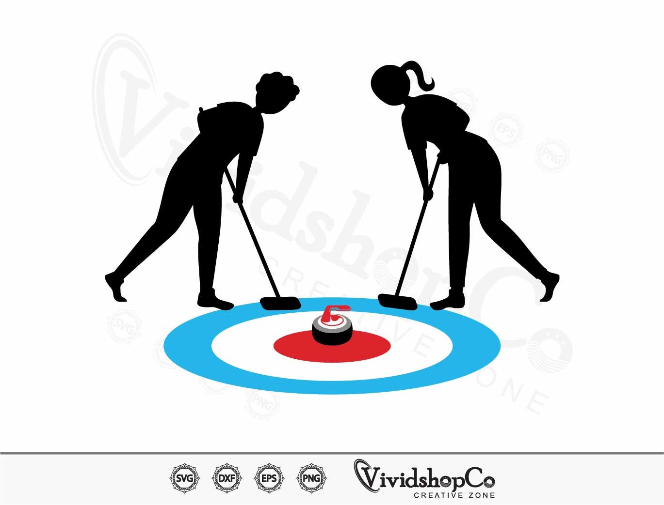 Curling SVG Curler Svg Curling Rock Svg Curling Broom Svg - Etsy Canada