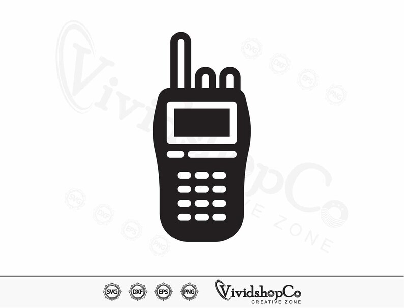Walkie Talkie SVG Communication Radio Svg Portable Radio - Etsy
