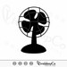 Table Fan SVG, Fan Svg, Electric Fan Svg, Clipart, Cut Files for ...