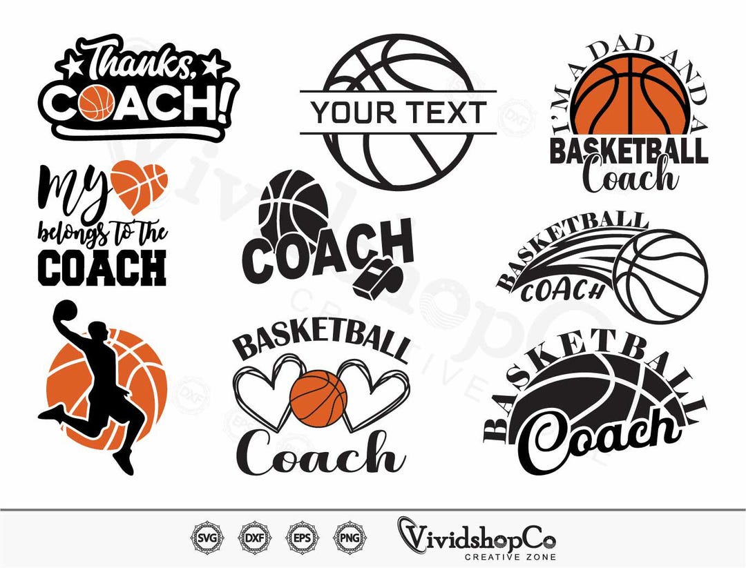 Basketball Coach Svg, Basketball Svg, Coach Svg, Clipart, Cut Files for ...