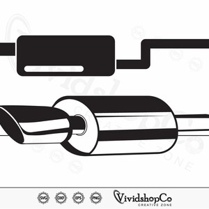 Exhaust Pipe SVG, Car Exhaust Pipe Svg, Exhaust Svg, Mechanic Svg, Car ...