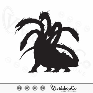 Hydra SVG, Mythological Monster, Dragon Svg, Clipart, Cut Files for ...