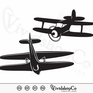 Biplane SVG, Fly Svg, Propeller Plane Svg, Aircraft Svg, Airplan Svg ...