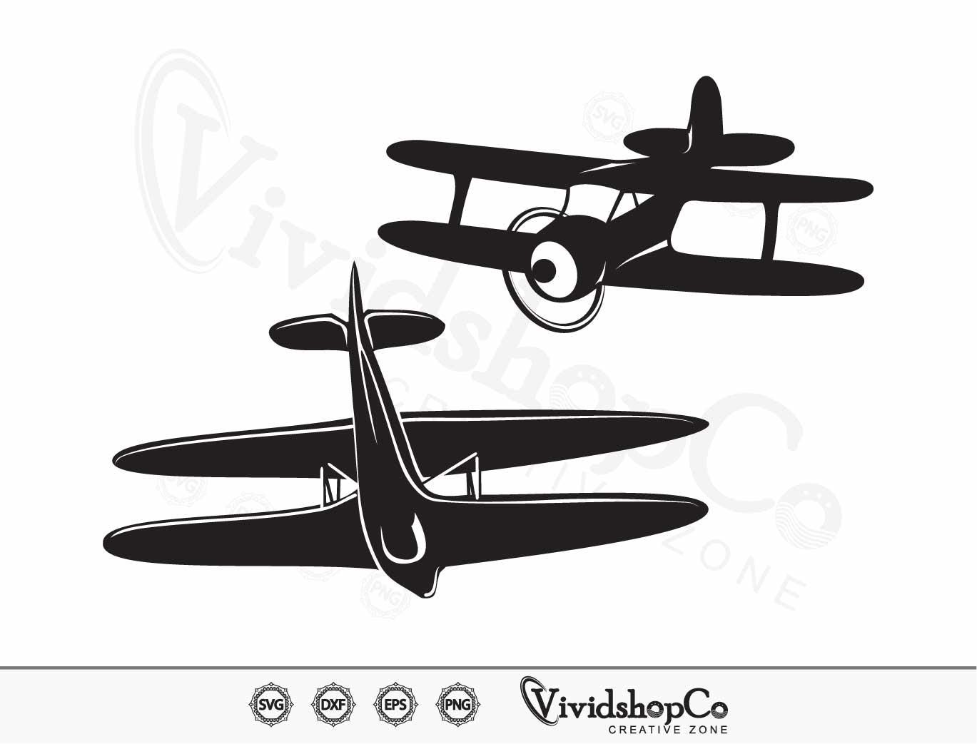 Biplane SVG, Fly Svg, Propeller Plane Svg, Aircraft Svg, Airplan Svg ...