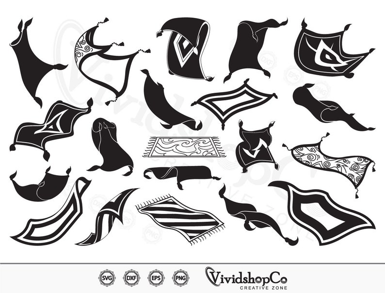 Magic Carpets SVG Carpets Svg Clipart Cut Files for - Etsy