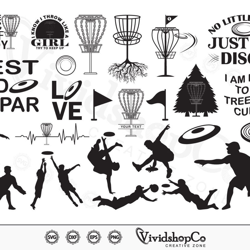 Disc Golf Tree Svg - Etsy