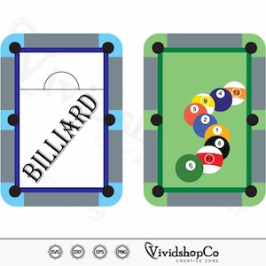 Billiard SVG, Snooker Svg, Pool Svg, Billiards Clipart, Files for ...