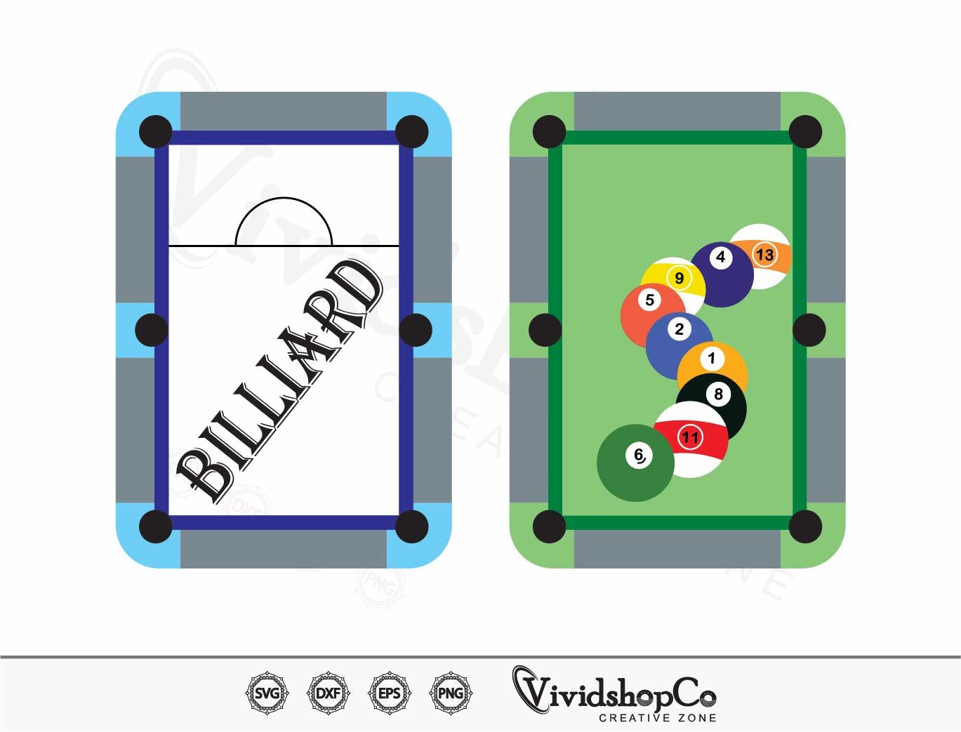 Billiard SVG Snooker Svg Pool Svg Billiards Clipart Files - Etsy Ireland