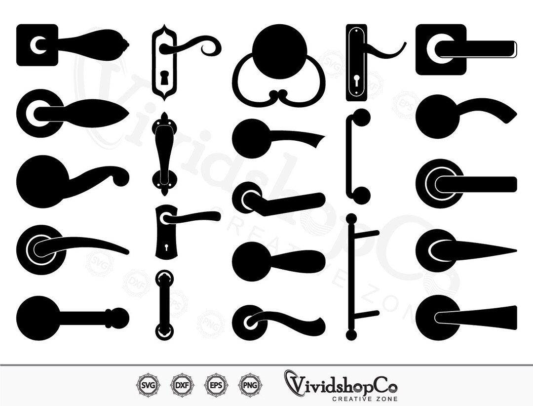 Door Handle SVG, Doorknobs Svg, Knockers Svg, Door Svg, Handle Svg ...