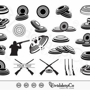 Clay Target SVG, Cuttable Design, Trapshooting Svg, Skeet Shooting ...