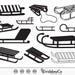 Wooden Sled SVG, Sled Svg, Sleigh Sled Svg, Snow Sled Svg, Clipart, Cut ...