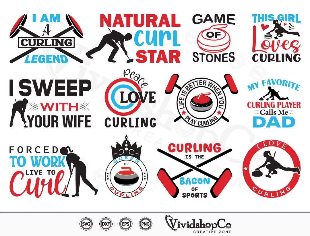 Curling Sport SVG, Curling Svg, Sport Svg, Clipart, Cut Files for ...