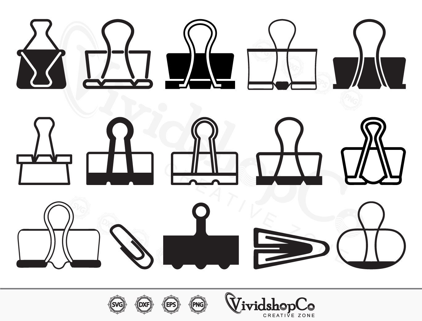 Binder Clipart Black And White