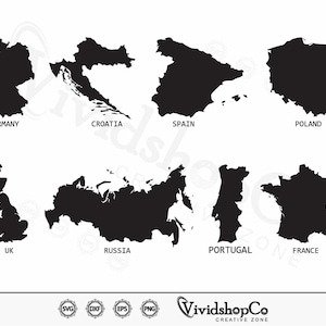 Countries Map Svg, World Map Svg, Map Svg, States Svg, Clipart, Cut ...